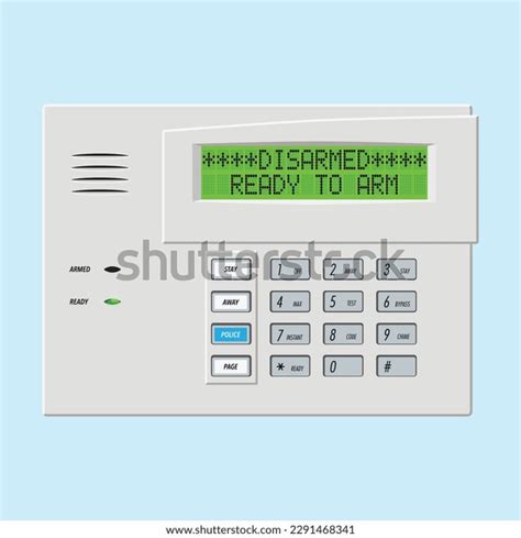 Security System Alarm Keypad Control Panel Stock Vector Royalty Free 2291468341 Shutterstock