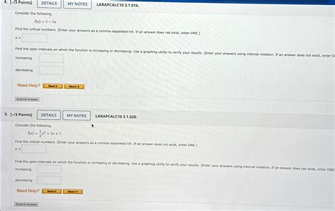 Solved 3 ﻿points Larapcalc10 31016consider The