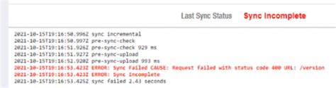 Fieldfx Sync Incomplete Error Code 400 Version Servicemax Knowledge