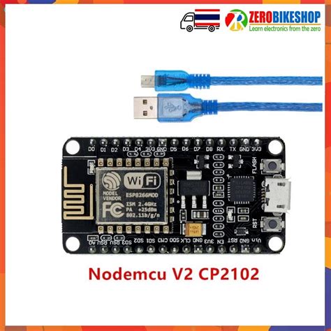 Nodemcu Esp8266 Wifi พร้อมสาย Micro Usb บอร์ดทดลอง Iot Development Board Based Esp8266 Wireless