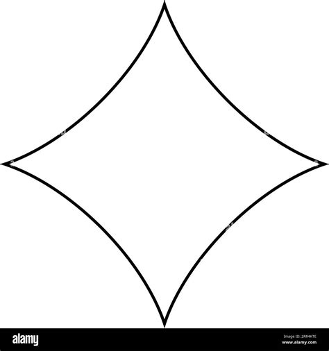 Geometric Shapes Transition From Stardifferent Convexities And Concavities Stock Vector Image