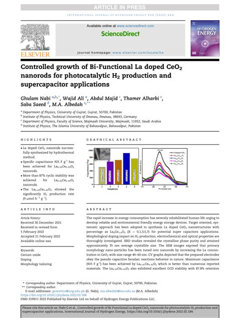 Pdf Controlled Synthesis Of Gan Square Shape Nanorods Their Excellent Electronic And Optical