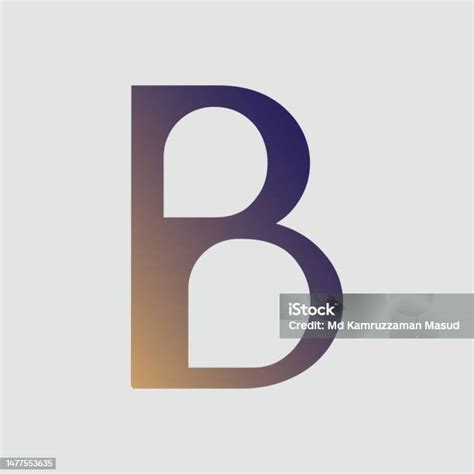 문자 B 타이포그래피 로고 디자인 템플릿 요소입니다 회사의 로고 기호 기호 정체성에 사용합니다 그라데이션 컬러 문자 B 텍스트 티셔츠 벡터 디자인은 흰색 배경에 있습니다 0