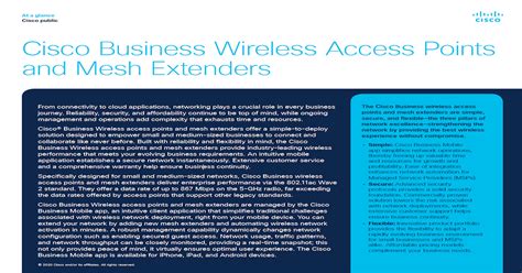 Cisco Business Wireless Access Points And Mesh Extenders Consiliant Technologies