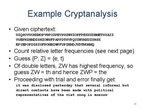 Classical Encryption Techniques Cse 651 Introduction To Network