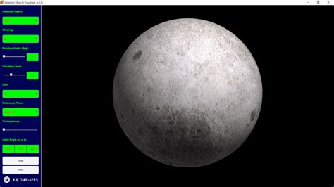 how to create matlab application to visualize celestial objects