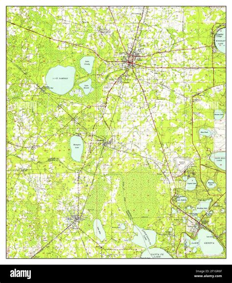 Starke Florida Map 1949 1 62500 United States Of America By