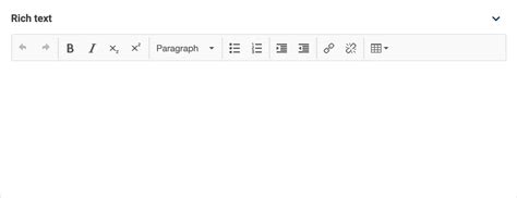 Modelling Content Rich Text Field