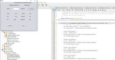 Membuat Konversi Jarak Dengan Menggunakan Pemrograman Java