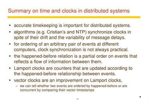 Ppt Distributed Systems Course Time And Clocks Powerpoint Presentation Id6975667
