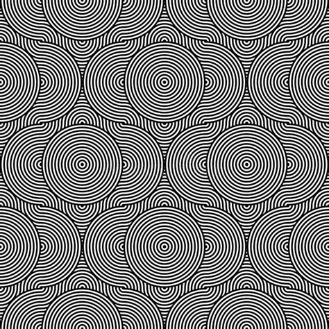 Vector Abstract Seamless Pattern Modern Geometric Background Repeated Monochrome Pattern With