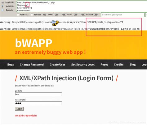 Bwapp Xmlxpath Injectionbwapp Xpath Csdn博客 Bwapp Xmlxpath Injectionbwapp Xpath Csdn博客