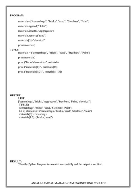 Ge3171 Problem Solving And Python Programming Laboratory Pdf