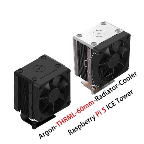 Raspberry Pi 5 Ice Tower Argon Thrml 60mm Radiator Cooler Pi5 Cpu