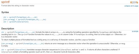 sprintf函数 sprintf函数学习 matlab csdn博客