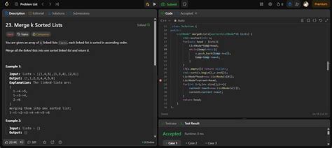 🚀 Problem Solving With Leetcode 23 Merge K Sorted Lists Tushar