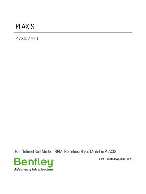 Plaxis 20231 Barcelona Basic Model Pdf
