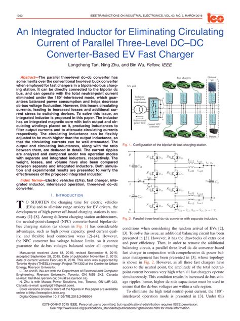 Pdf An Integrated Inductor For Eliminating Circulating Current Of Parallel Three Level Dc Dc