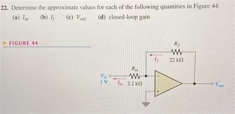 solved 22 determine the approximate values for each of the