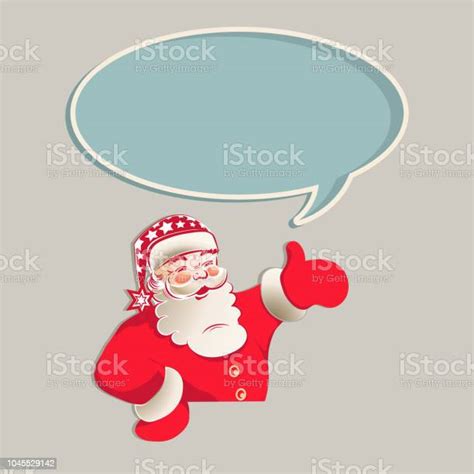 타원형 프레임 그림 산타 클로스 손으로 방향을 나타냅니다 겨울에 대한 스톡 벡터 아트 및 기타 이미지 겨울 공휴일 구도 Istock