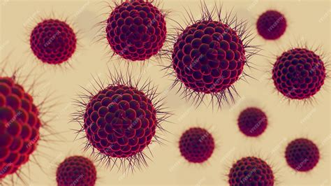 Free Photo 3d Representation Of Microscopic Pathogens