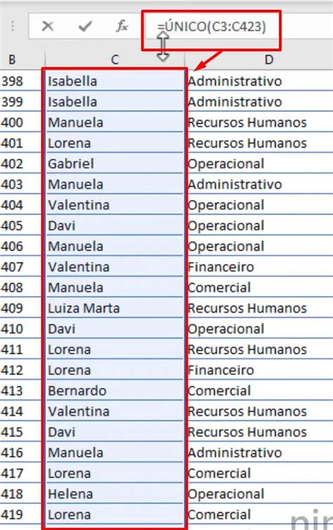 Eliminar Valores Duplicados No Excel Com A Função Único Ninja Do Excel