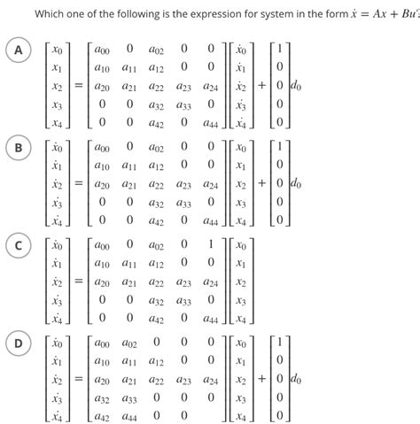 Solved A Linear Time Invariant Model Of The Chegg Com