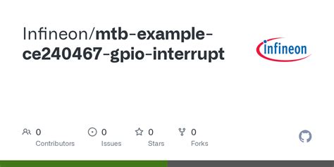 Github Infineonmtb Example Ce240467 Gpio Interrupt
