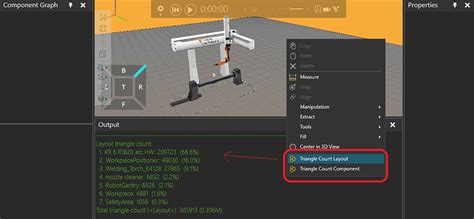 Triangle Count Visual Components Add On Samples Visual Components
