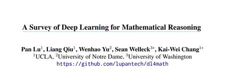 Ai4math？ijcai2023最新《数学推理中的深度学习》教程，详述深度学习数学推理最新进展与未来展望，243页ppt 专知vip