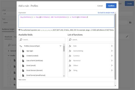 Advanced Expression Editing