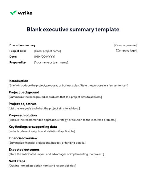 How To Write An Executive Summary Examples And Templates