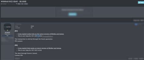 Hackers Allegedly Selling Winrar 0 Day Exploit On Dark Web Forums For 80 000