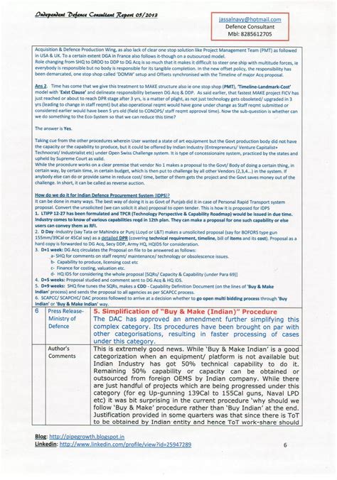 Defence Procurement India Dpp 11 Amendment Pdf