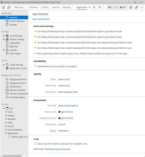 Error Generating Android Package Must Have A Icon Url · Issue 2091 · Pwa Builderpwabuilder