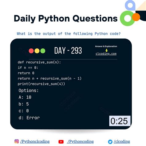 Python Coding On Linkedin Python Coding Challenge Day 293 What Is The Output Of The Following