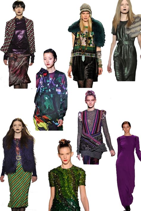 Fashion Week Peacock Colors Stylecarrot