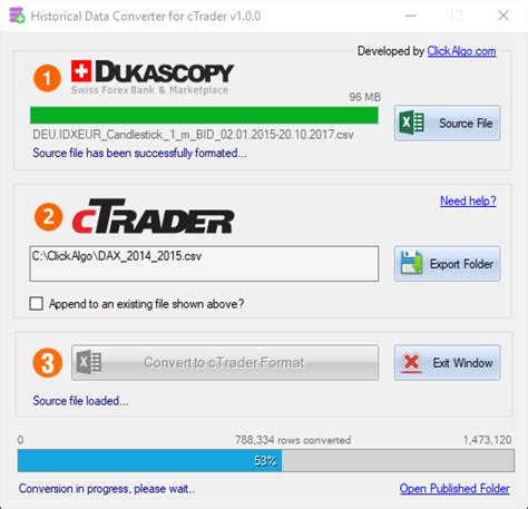 Download Historical Ctrader Market Data Clickalgo