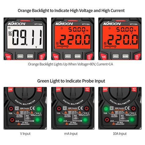 kkmoon ht118a digital multimeter auto range multi vicedeal
