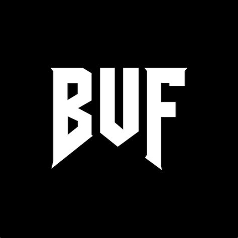 Premium Vector Buf Letter Logo Design For Technology Company Buf Logo