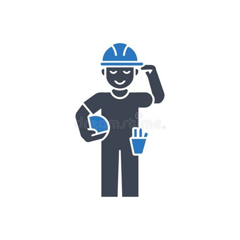 Engineer Safety Equipment Icon Stock Vector Illustration Of
