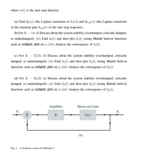 Solved Question Fig Provides The Block Diagram For The Chegg