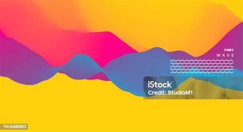 동적 효과와 3d 물결 모양 배경입니다 전단지 브로셔 소책자 및 웹 사이트 디자인에 대 한 추상적인 벡터 일러스트 3차원 형태에 대한 스톡 벡터 아트 및 기타 이미지