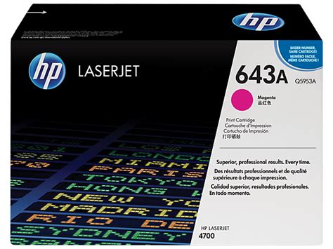 Hp® 643a Magenta Laserjet Toner Cartridge Q5953a