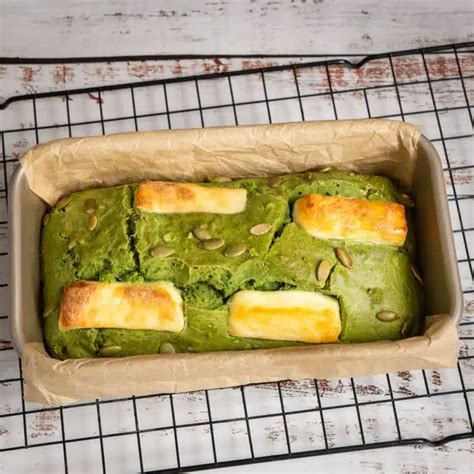 Green Bread Full Of Greens Cheese And Nuts