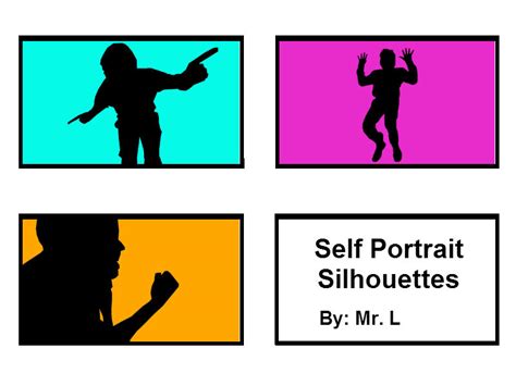 Silhouette Self Portrait Mr Ls Art Room