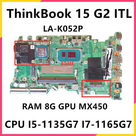 B B Para Lenovo ThinkBook G ITL Laptop Motherboard Com CPU I G RAM G GPU MX
