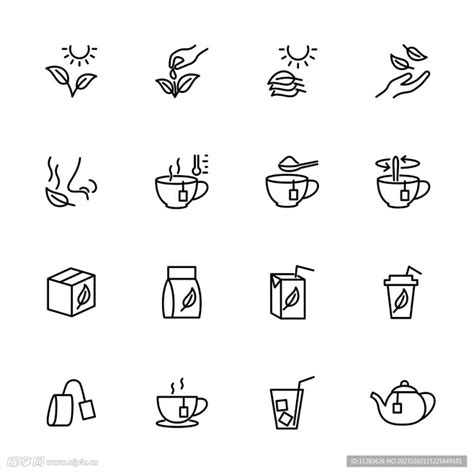 茶叶图标 花瓣网