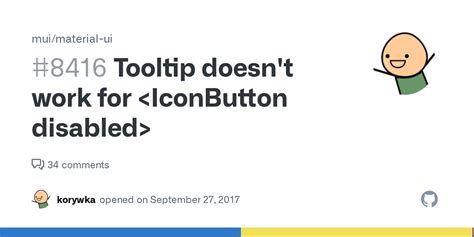 Tooltip Doesnt Work For · Issue 8416 · Muimaterial Ui · Github