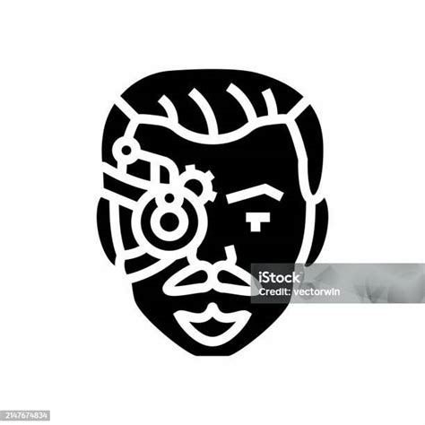 Steampunk 남성 빈티지 아바타 글리프 아이콘 벡터 일러스트 레이 션 강철에 대한 스톡 벡터 아트 및 기타 이미지 강철 고대의 골동품 Istock